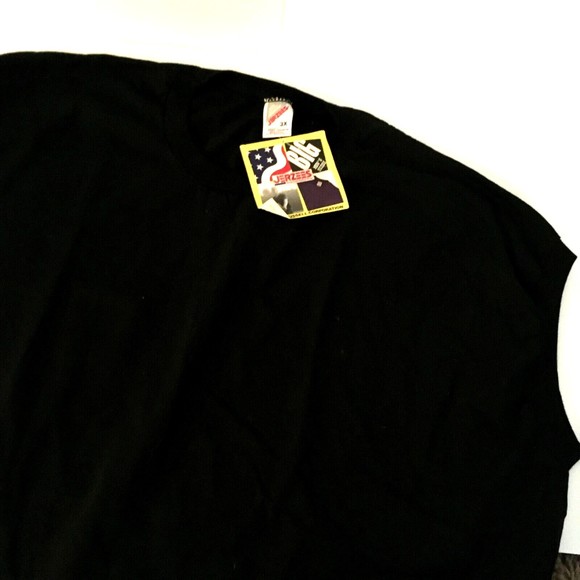 Jerzees | Shirts | Jerzee Sleeveless Mens Shirt Black Muscle Gym Sport ...